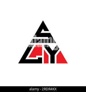 SLY triangle letter logo design with triangle shape. SLY triangle logo ...