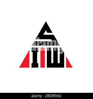 SIW letter logo design with polygon shape. SIW polygon and cube shape ...