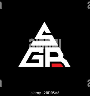 SGR triangle letter logo design with triangle shape. SGR triangle logo ...
