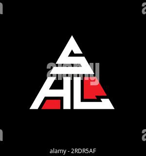 SHL letter logo design with polygon shape. SHL polygon and cube shape ...