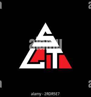 SLT triangle letter logo design with triangle shape. SLT triangle logo ...