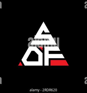 SOF letter logo design with polygon shape. SOF polygon and cube shape logo design. SOF hexagon ...