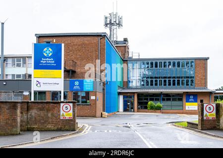 Sandbach High School and Sixth Form College, Sandbach Cheshire UK Stock ...