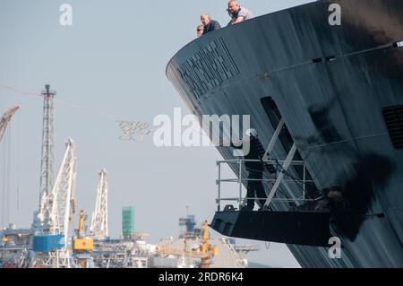 Around Stavanger - Scenic Eclipse 2 arriving in Stavanger Stock Photo ...