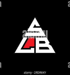 SLB triangle letter logo design with triangle shape. SLB triangle logo ...