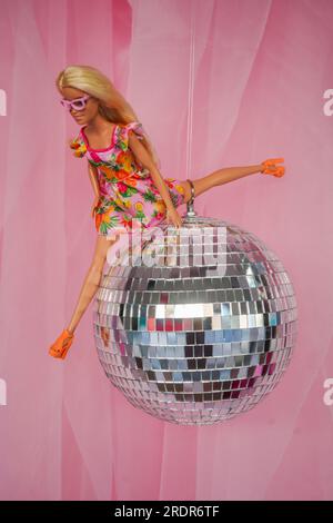 Barbie film merchandise on display at department store Stock Photo - Alamy