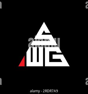 SWG triangle letter logo design with triangle shape. SWG triangle logo ...