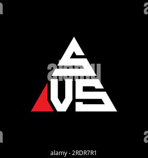 SVS triangle letter logo design with triangle shape. SVS triangle logo ...