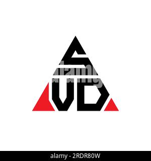 SVD triangle letter logo design with triangle shape. SVD triangle logo ...