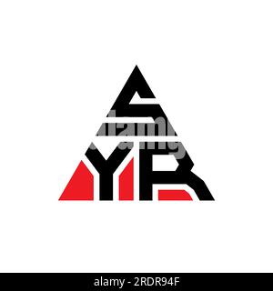 SYR triangle letter logo design with triangle shape. SYR triangle logo ...