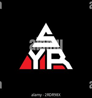 SYR triangle letter logo design with triangle shape. SYR triangle logo ...