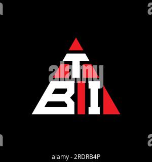 TBI triangle letter logo design with triangle shape. TBI triangle logo ...