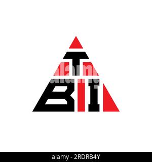 TBI triangle letter logo design with triangle shape. TBI triangle logo ...