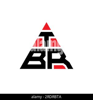 TBR triangle letter logo design with triangle shape. TBR triangle logo ...