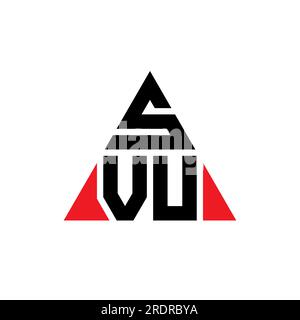 SVU letter logo design with polygon shape. SVU polygon and cube shape ...