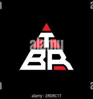 TBR triangle letter logo design with triangle shape. TBR triangle logo ...