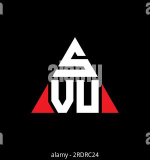 SVU letter logo design with polygon shape. SVU polygon and cube shape ...