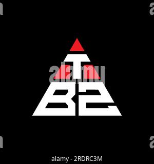 TBZ triangle letter logo design with triangle shape. TBZ triangle logo ...