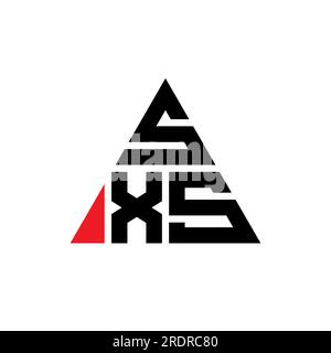 SXS triangle letter logo design with triangle shape. SXS triangle logo ...