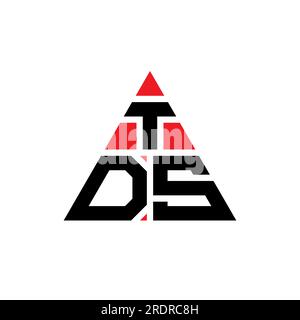 TDS triangle letter logo design with triangle shape. TDS triangle logo ...