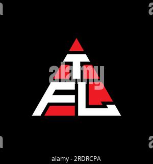 TFL triangle letter logo design with triangle shape. TFL triangle logo ...