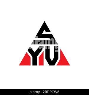 SYV triangle letter logo design with triangle shape. SYV triangle logo ...