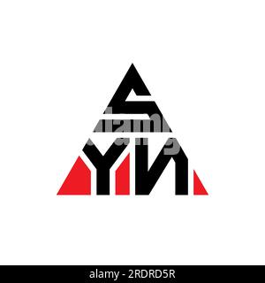 SYN triangle letter logo design with triangle shape. SYN triangle logo ...
