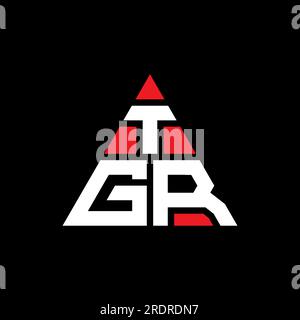 TGR letter logo design with polygon shape. TGR polygon and cube shape ...
