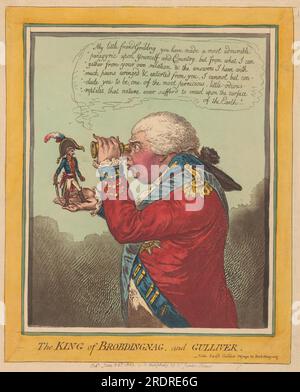 The King of Brobdingnag and Gulliver. James Gillray cartoon of July ...
