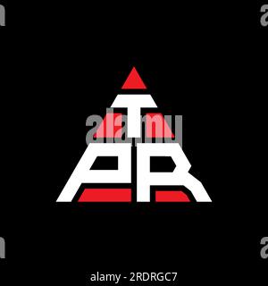 TPR triangle letter logo design with triangle shape. TPR triangle logo ...