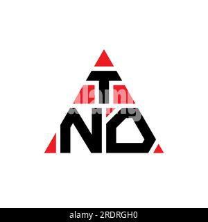 TNO triangle letter logo design with triangle shape. TNO triangle logo ...