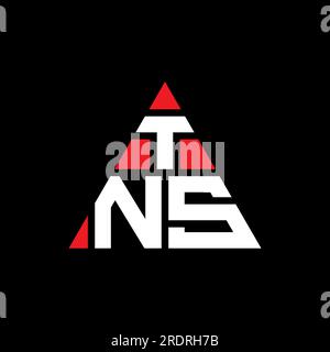 TNS triangle letter logo design with triangle shape. TNS triangle logo ...