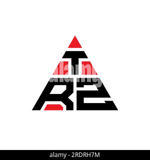 TRZ triangle letter logo design with triangle shape. TRZ triangle logo ...