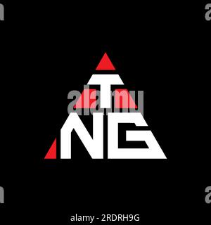 TNG triangle letter logo design with triangle shape. TNG triangle logo ...