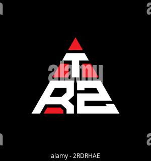 TRZ triangle letter logo design with triangle shape. TRZ triangle logo ...