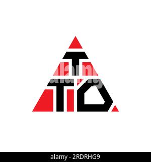 TTO triangle letter logo design with triangle shape. TTO triangle logo ...