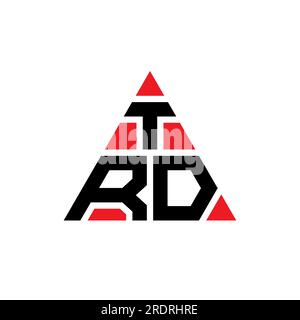 TRD triangle letter logo design with triangle shape. TRD triangle logo ...