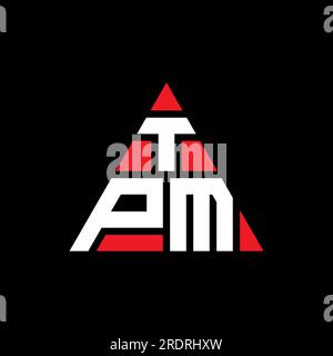 TPM triangle letter logo design with triangle shape. TPM triangle logo ...