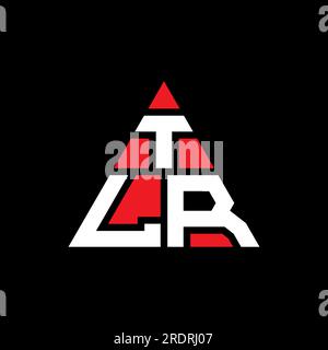 TLR triangle letter logo design with triangle shape. TLR triangle logo ...
