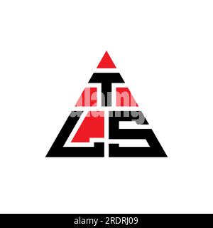 TLS triangle letter logo design with triangle shape. TLS triangle logo ...