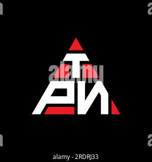 TPN triangle letter logo design with triangle shape. TPN triangle logo ...