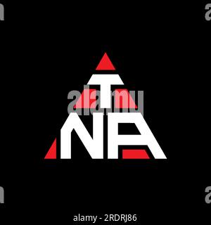 TNA letter logo design with polygon shape. TNA polygon and cube shape ...