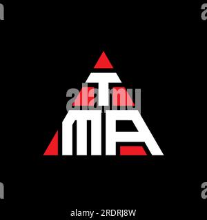 TMA triangle letter logo design with triangle shape. TMA triangle logo ...