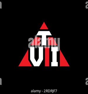 TVI triangle letter logo design with triangle shape. TVI triangle logo ...