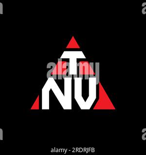 TNV triangle letter logo design with triangle shape. TNV triangle logo ...