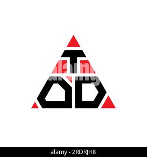 TOD letter logo design with polygon shape. TOD polygon and cube shape ...