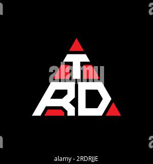 TRD triangle letter logo design with triangle shape. TRD triangle logo ...