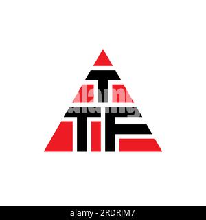 TTF triangle letter logo design with triangle shape. TTF triangle logo ...