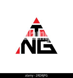 TNG triangle letter logo design with triangle shape. TNG triangle logo ...