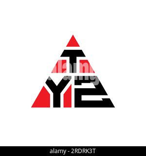 TYZ triangle letter logo design with triangle shape. TYZ triangle logo ...